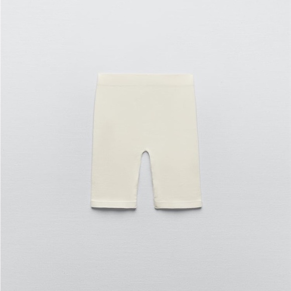 Zara | Shorts | Zara Ecru Seamless Bike Shorts | Poshmark